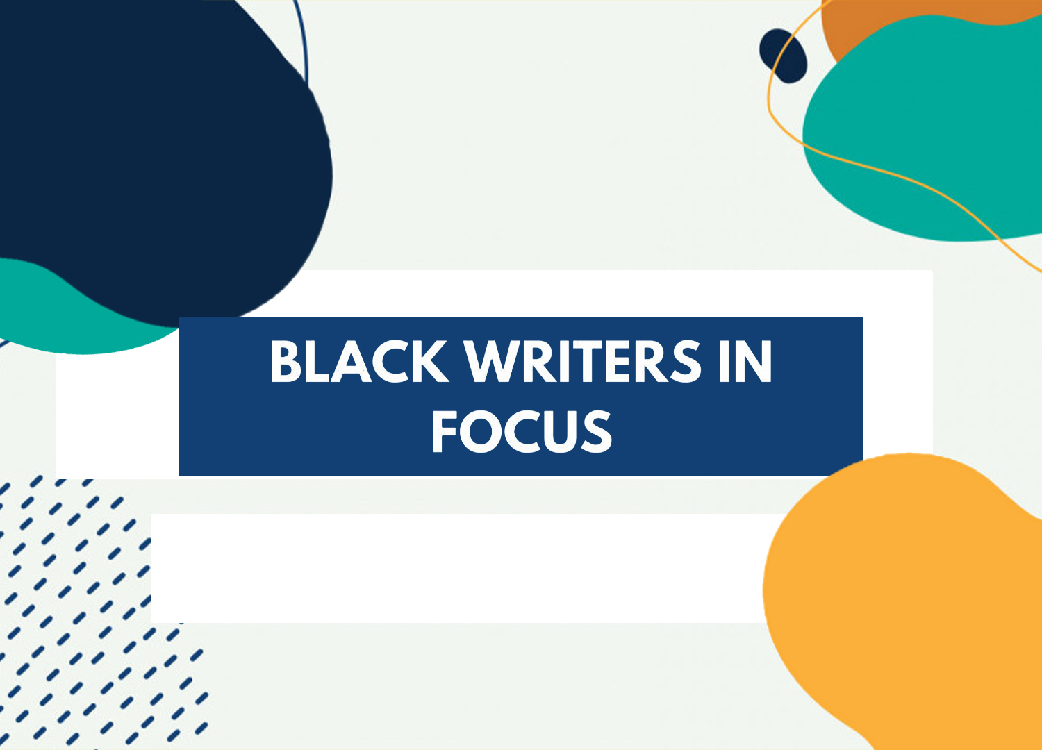 Black Writers in Focus — ARRAY CREW